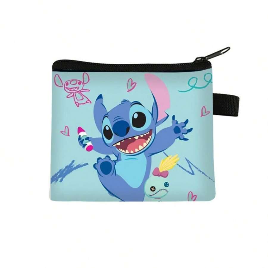 Disney Stitch 2024 Popular Children Cute Cartoon Polyester Wallet For S ...