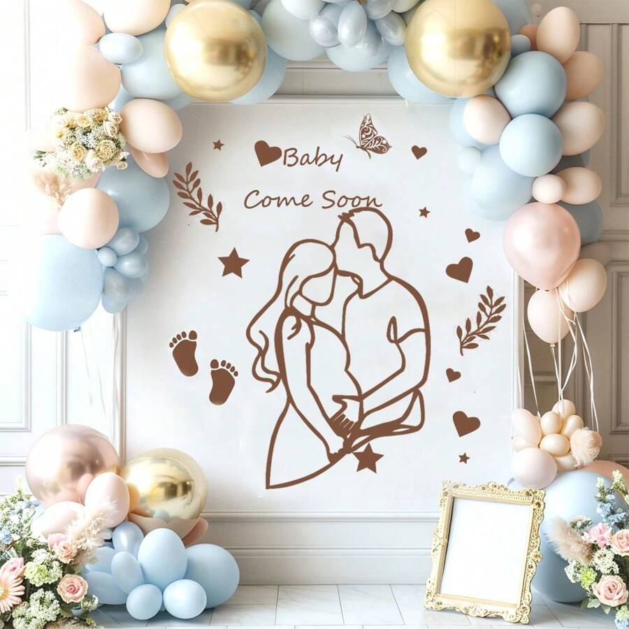 Baby Come Soon Baby Shower Party Decal Sign Gender Reveal Girl Or Boy ...