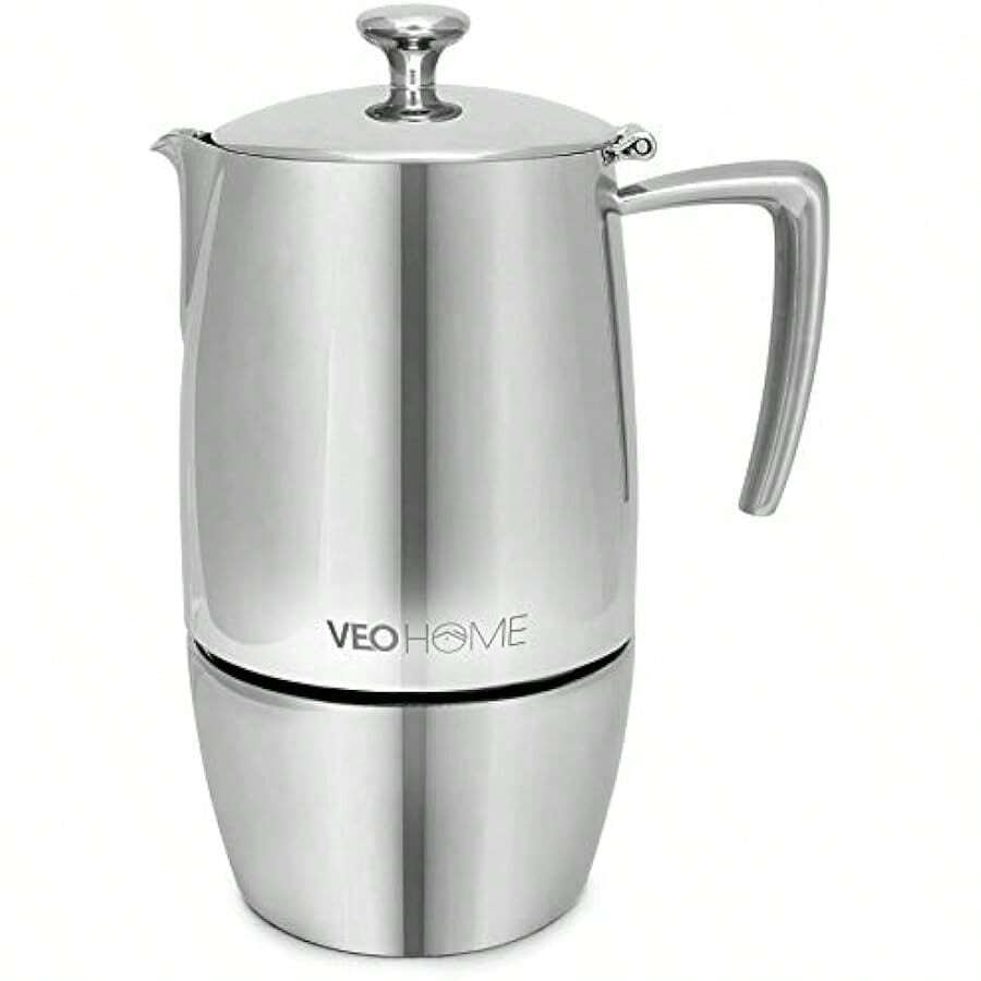 10 Cups 500ml Multi-Stove Stainless Steel Induction Moka Pot ...
