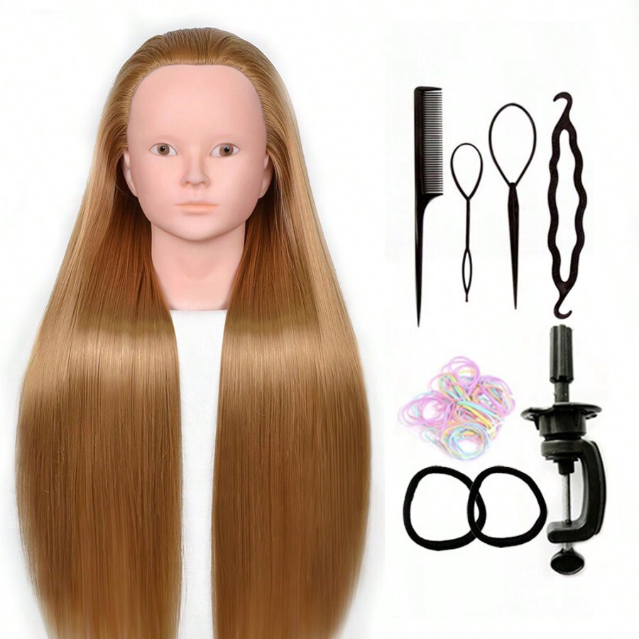 Mannequin Head 24 Inch Makeup Cosmetology Manikin Practice Head With ...