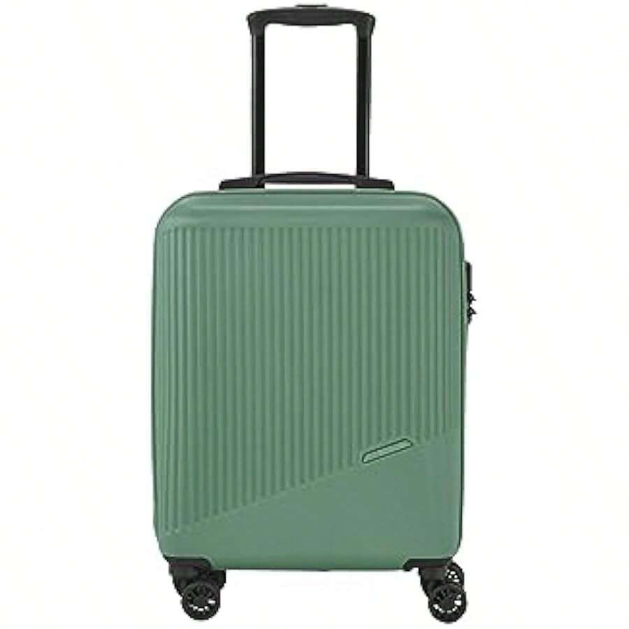4-Wheel Small Hand Luggage Suitcase 37 Litres ABS Hard Shell Trolley ...