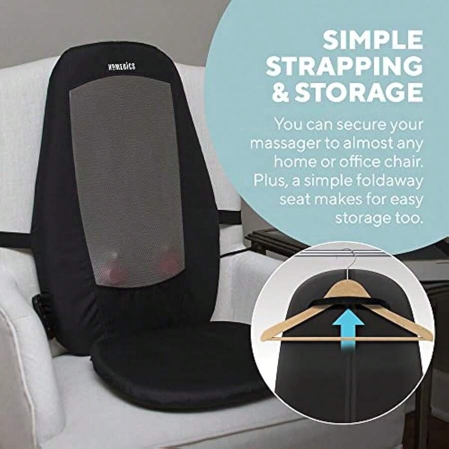 Shiatsu Back And Shoulder Massager Adjustable Massage Chair 3 Zone ...