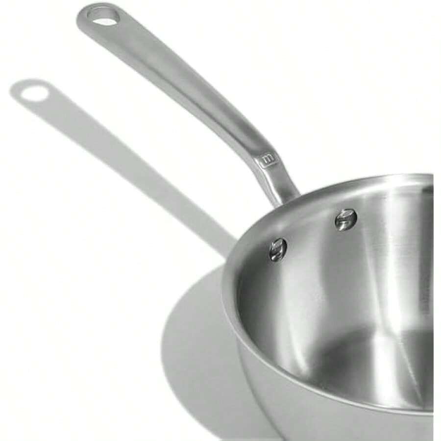 2 Quart Stainless Steel Saucier Pan - 5 Ply Clad - Professional ...