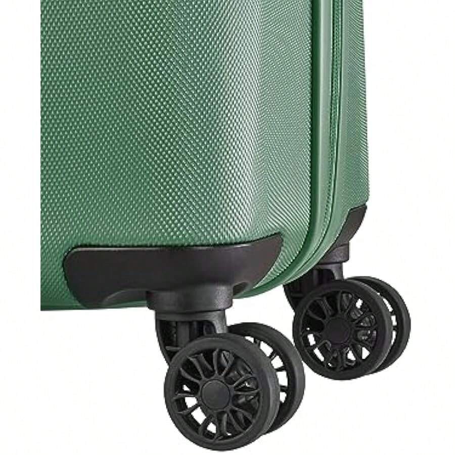 4-Wheel Small Hand Luggage Suitcase 37 Litres ABS Hard Shell Trolley ...