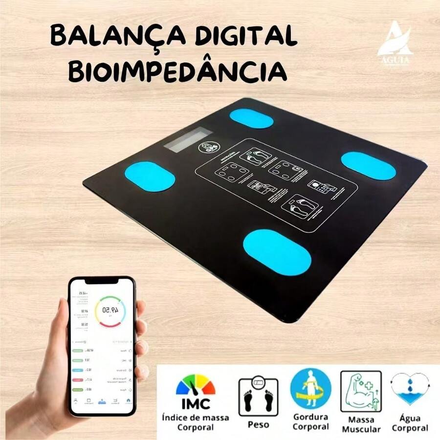 Digital Bluetooth Body Bioimpedance Scale Up To 180kg Result By Cell ...