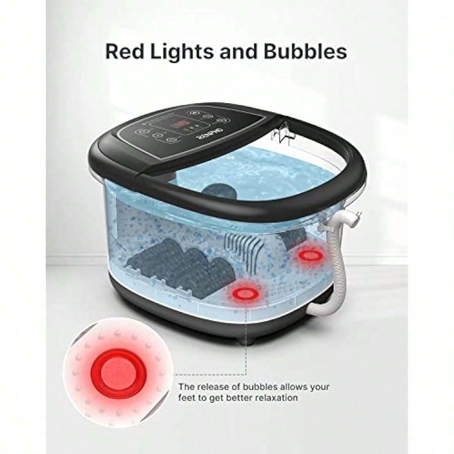 Motorized Rollers Foot Spa Massager Fast Heating Automatic Massage ...