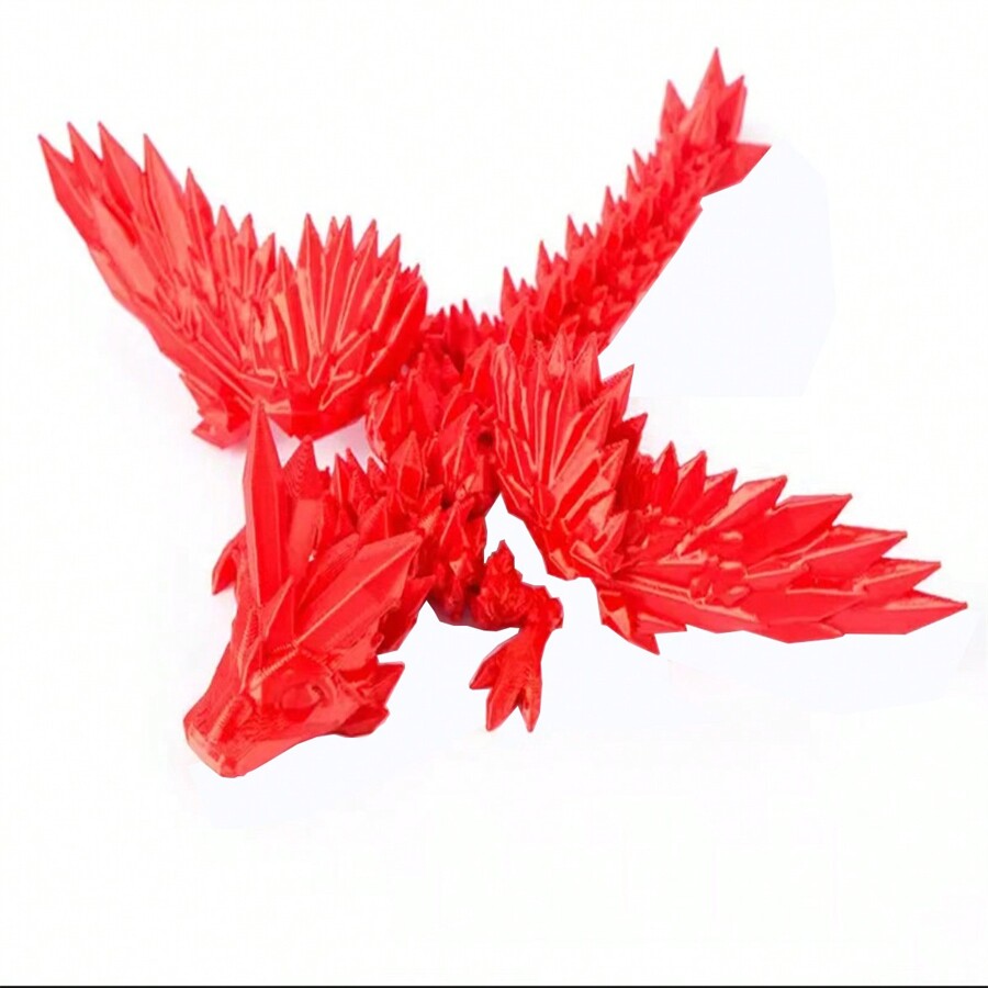Set Of 3D Printed Dragons, Fidget Toys For Adults, 3D Printed ...