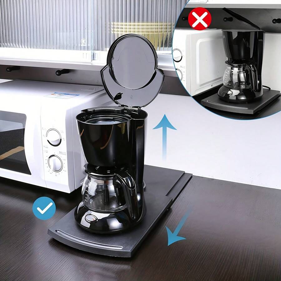 Sliding Coffee Machine Tray, Convenient Sliding Tray For Coffee ...