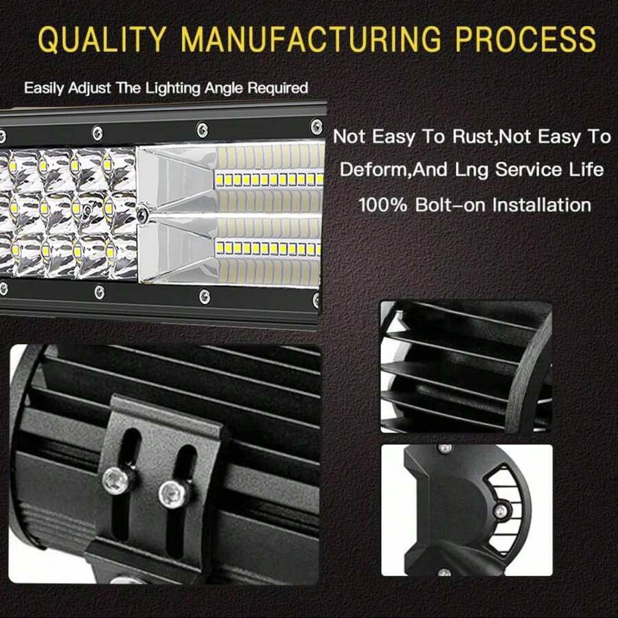 LEDMIRCY LEDMIRCY 20Inch LED Light Bar And 4Inch LED Pod Lights Triple ...