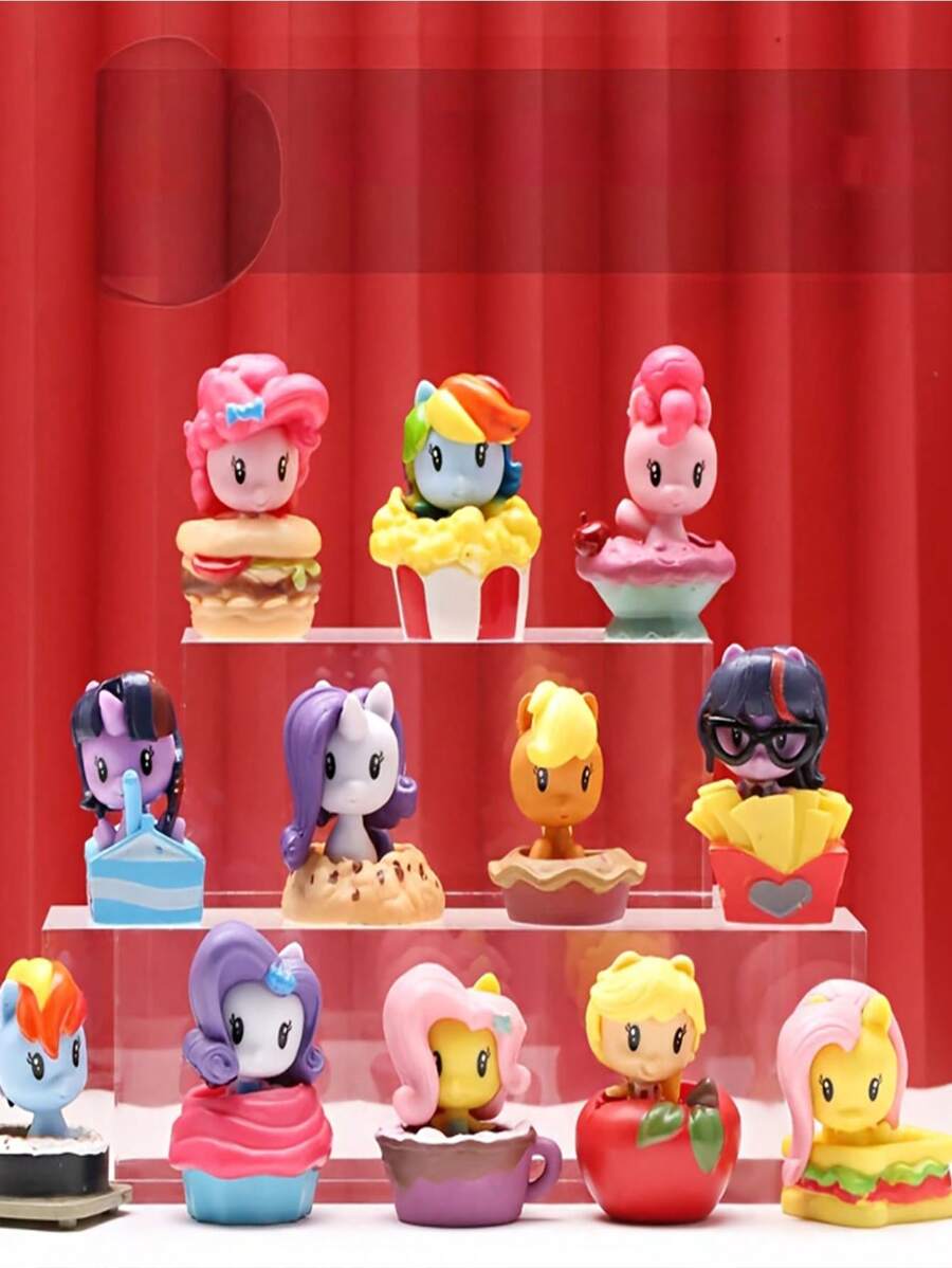 MY LITTLE PONY 12pcs My Little Pony PVC Collectible Figurine Set ...