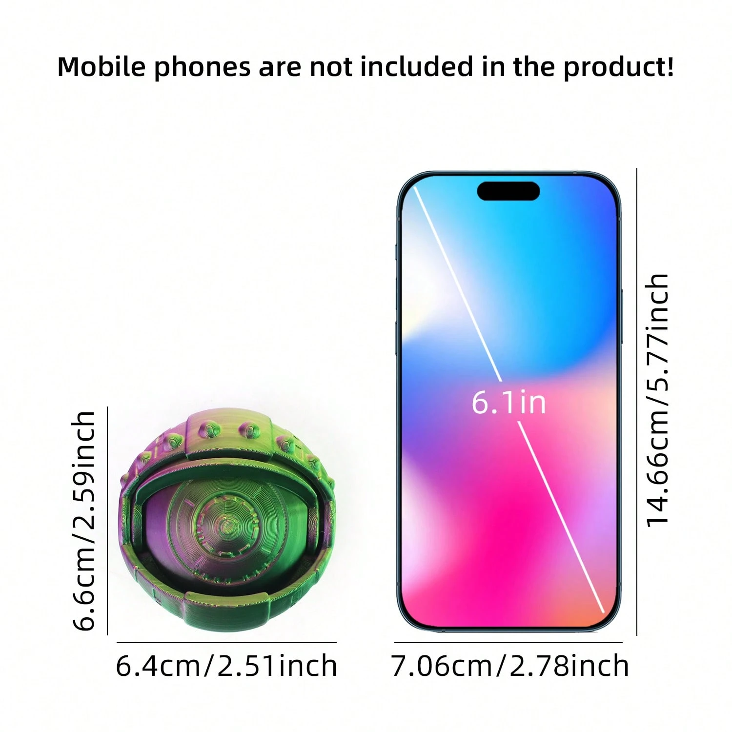 3D Printed Rotating Eyeball, Lifelike Printed Eye Toy Made Of Cool ...