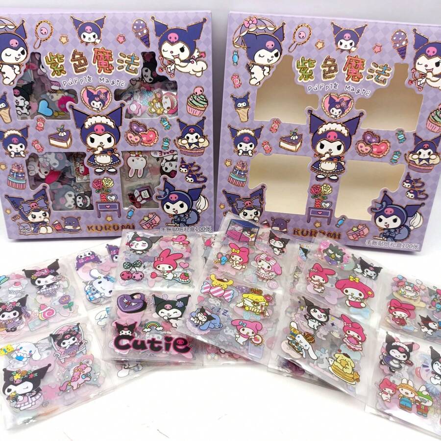 Sanrio Sanrio High-End Stickers, 2 Boxes/1 Box, Cartoon Hello Kitty ...