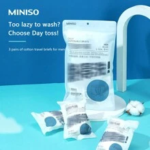 Miniso 3 Packs Men Travel Disposable Withwash Underwear Convenient ...