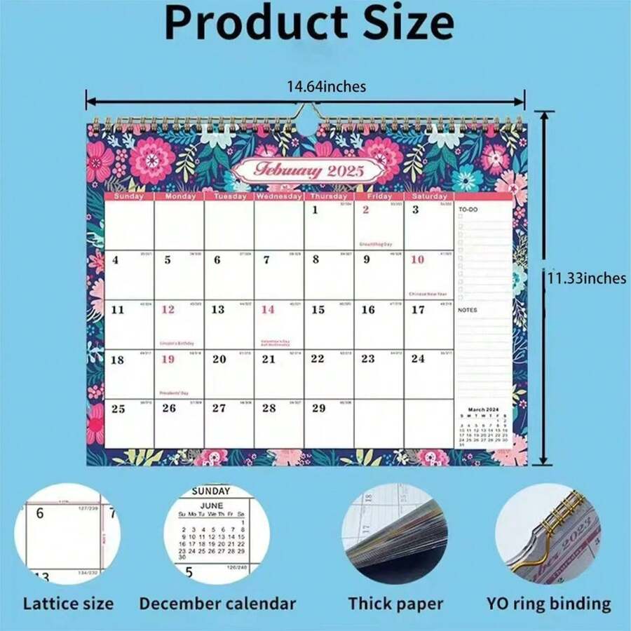 2025 Calendar - January 2025 - December 2025, 2025 Wall Calendar, 12 ...