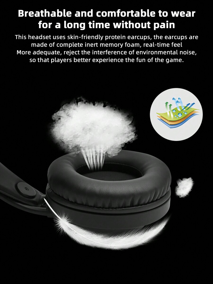 Wired Head Wearing Headset 3D Stereo Sound Adaptive Suspension Head ...