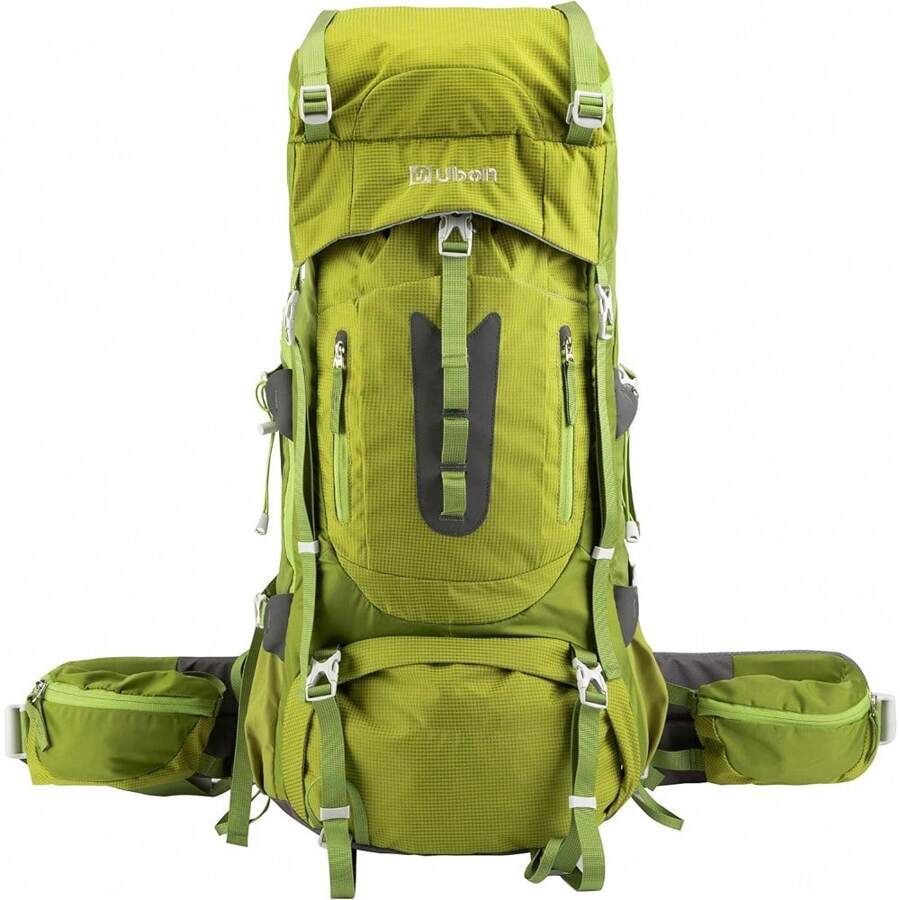 Ubon 60L Internal Frame Hiking Backpack Waterproof Camping Backpack ...