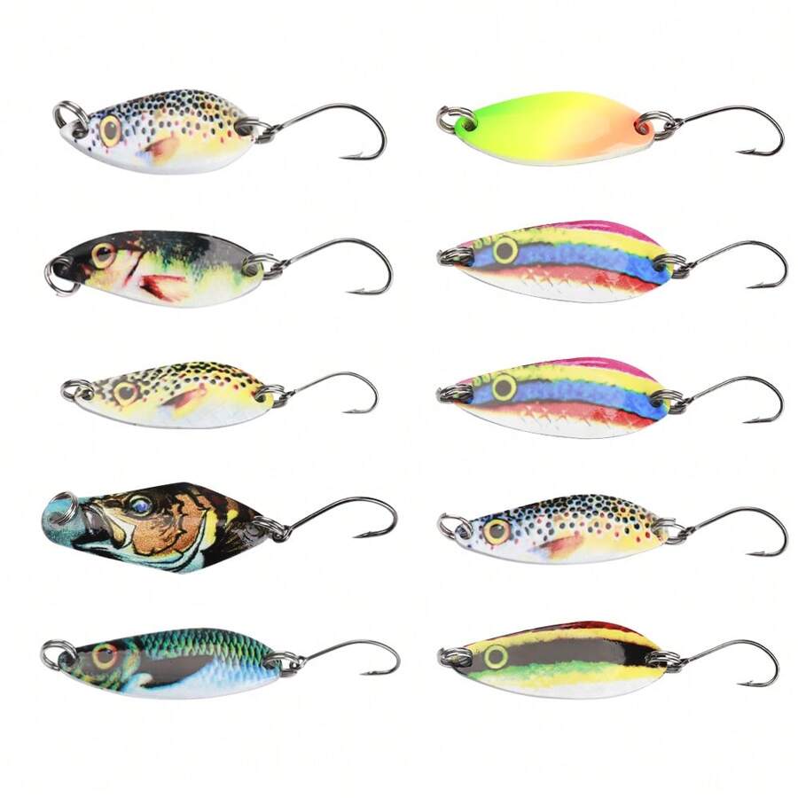 FTK 2.5g 3.5g 5g Metal Spinner Bait Casting Spoon Shape Ultralight ...