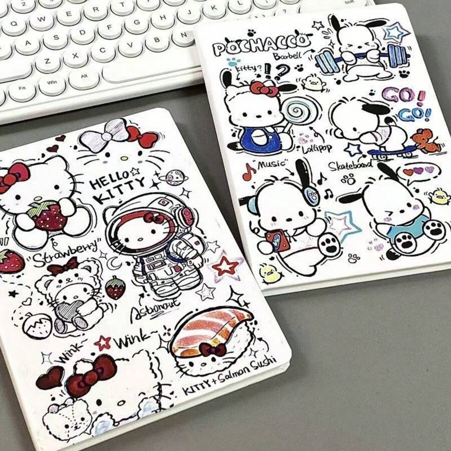 Sanrio Cute Sanrio Pochacco Dog Print A5 Hard Cover Thick Lined ...