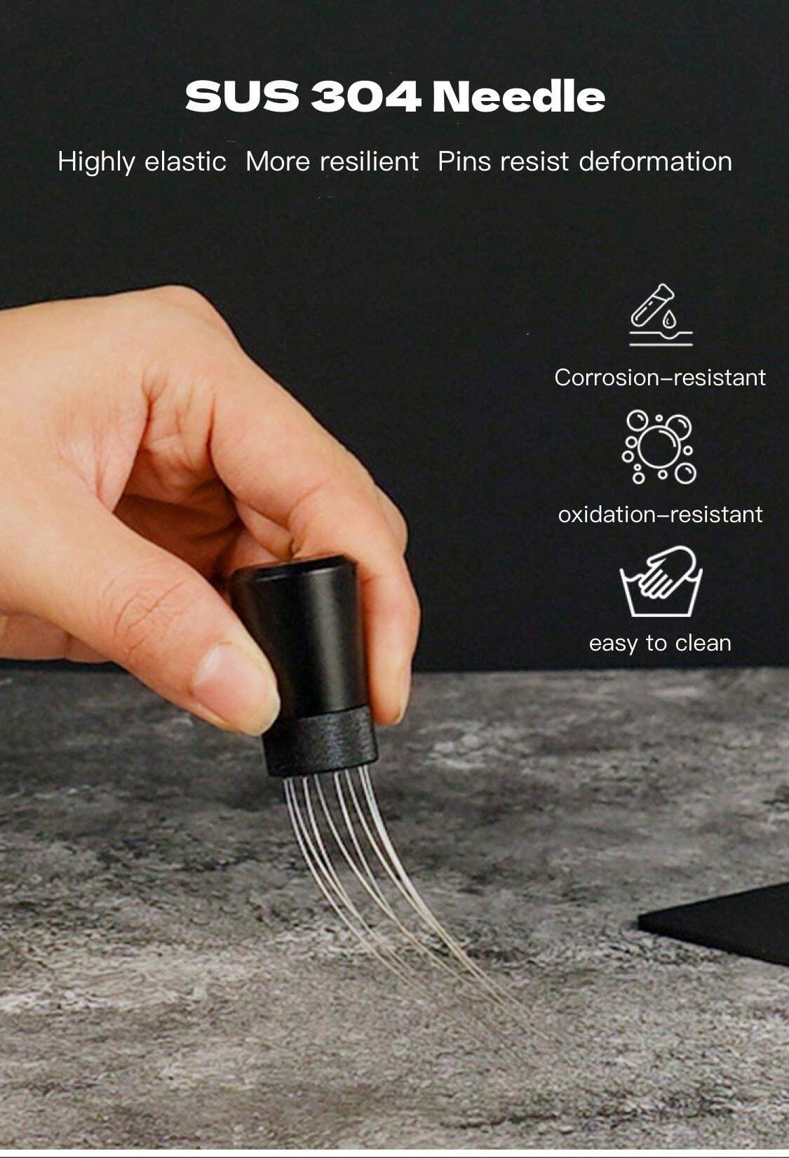 TEONA WDT Tool Espresso Coffee Stirrer Needle Set With 8 Magnets ...