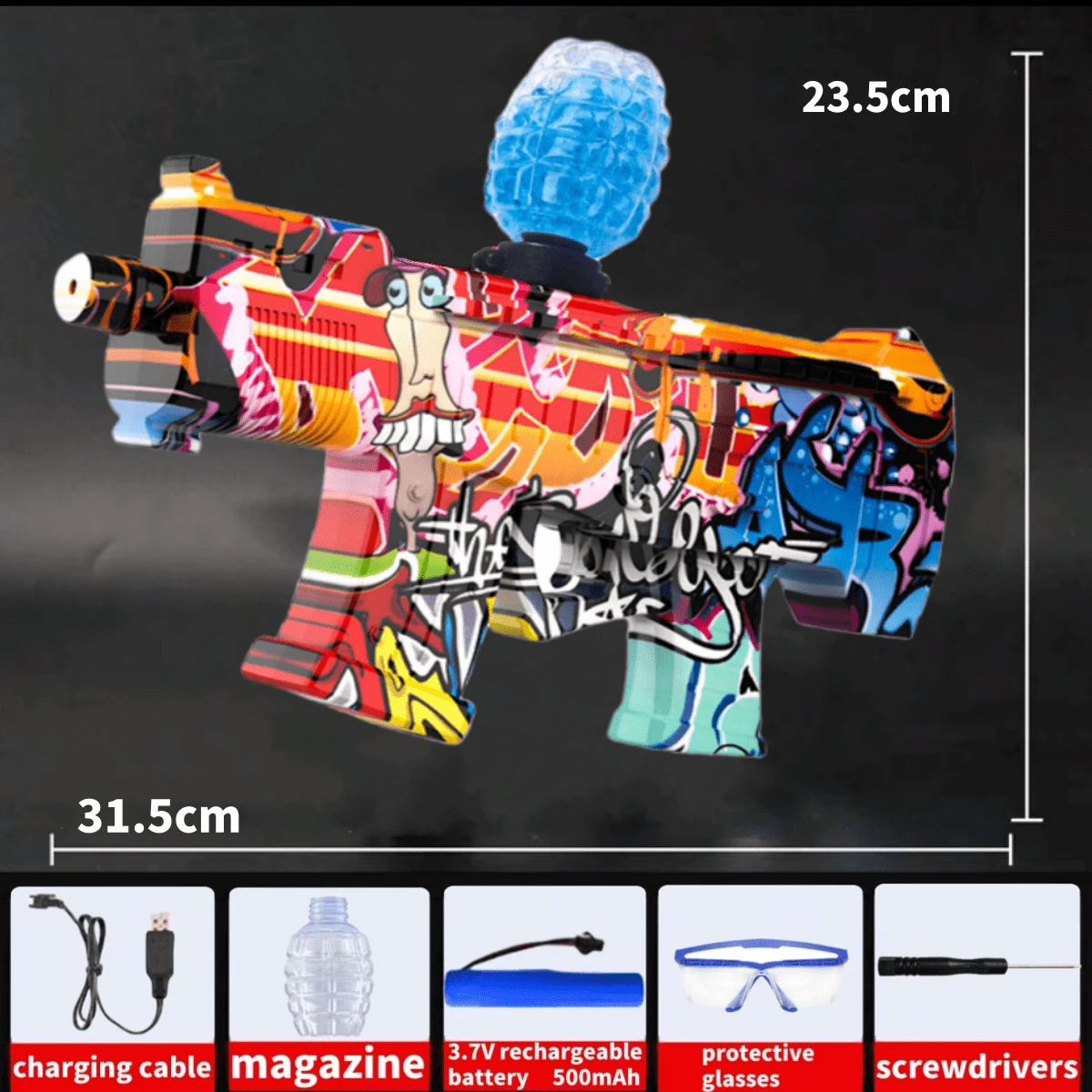 [USB Rechargeable Automatic Water Balloon Gun Shooting Toy] Electric ...