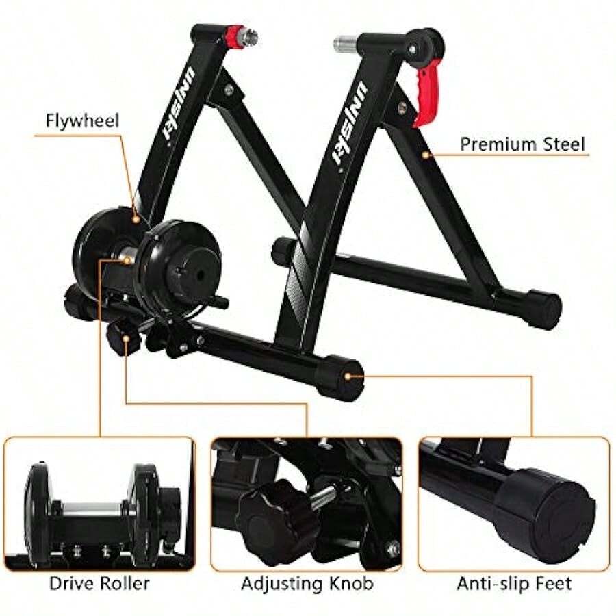 Bike Trainer Stand Indoor Magnetic Bicycle Training Stand 6 Level ...