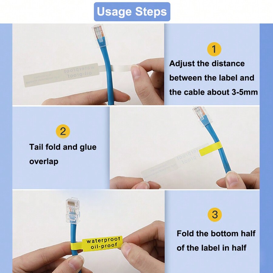 Original Niimbot D11 Cable Label Sticker For D110 D101 Pinter Labels ...