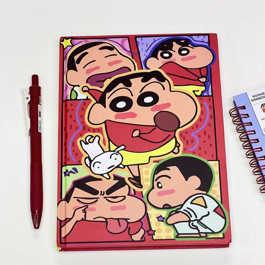CRAYON SHINCHAN Crayon Shin Chan Oil Painting Style A5 Color Page ...