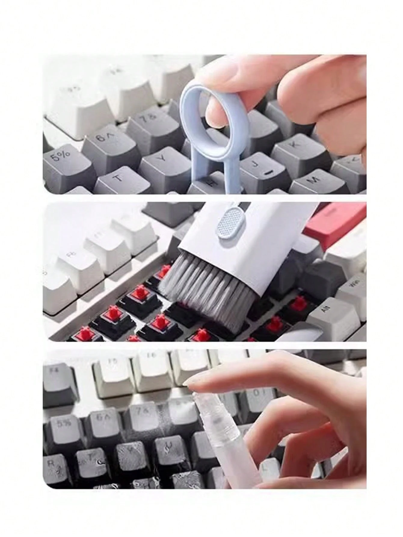 7-In-1 Keyboard Cleaning Tool Kit Set, Laptop Screen Brush Duster ...