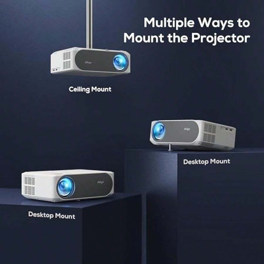 20000 Lumen WiFi 6 Bluetooth Full HD 1080P Portable Projector 4K ...