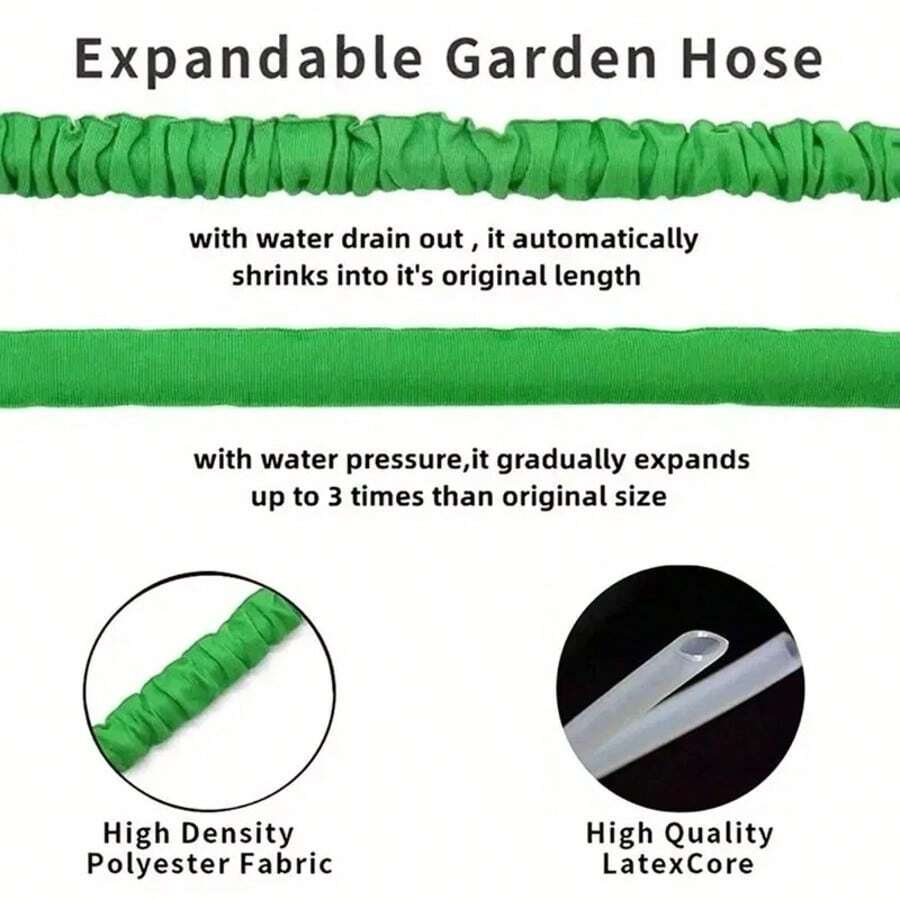 25FT-200FT Garden Hose Expandable Magic Water Pipes Home Garden Daily ...