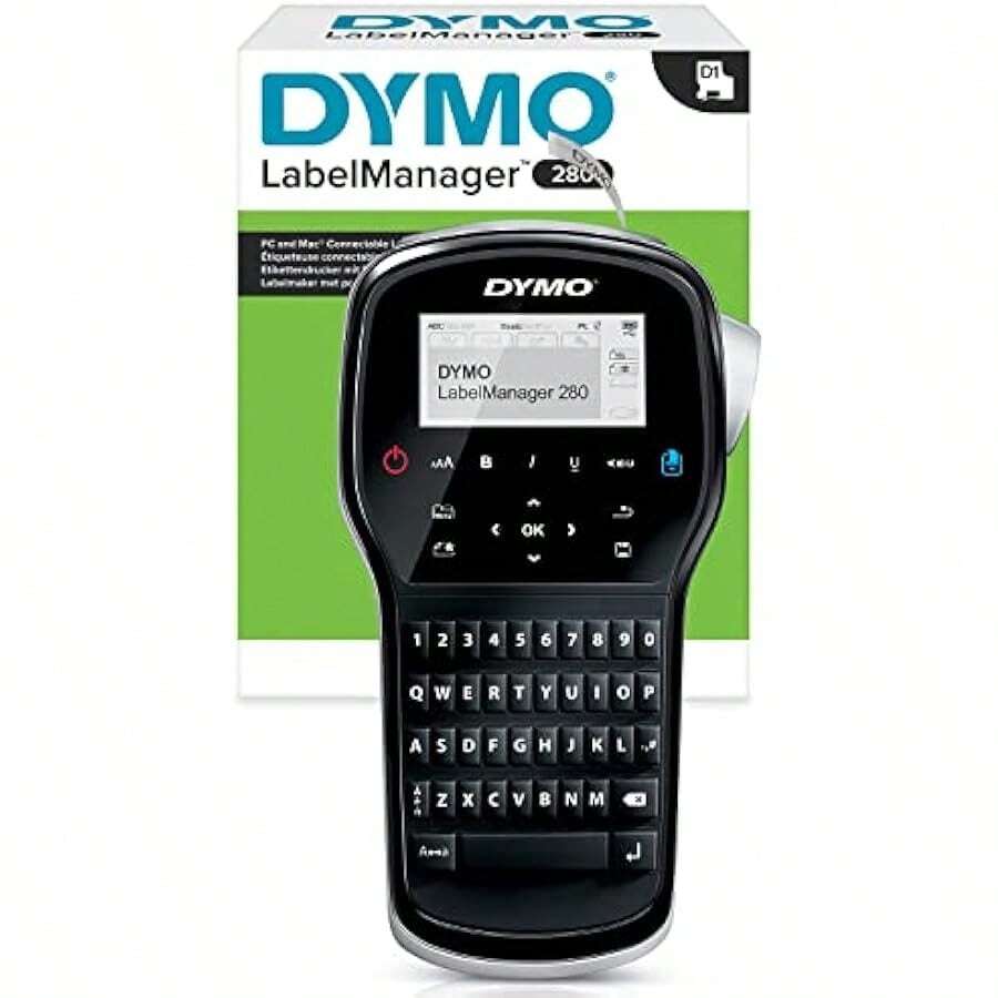 Dymo LabelManager 280 Label Maker | Rechargeable Handheld Label Printer ...