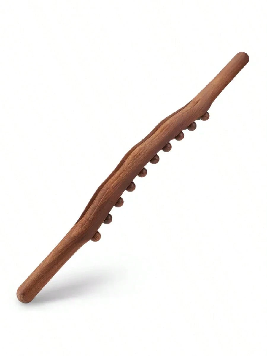 20 Beads Universal Back Massage Tendons Beech Wood Scraping Stick Point ...