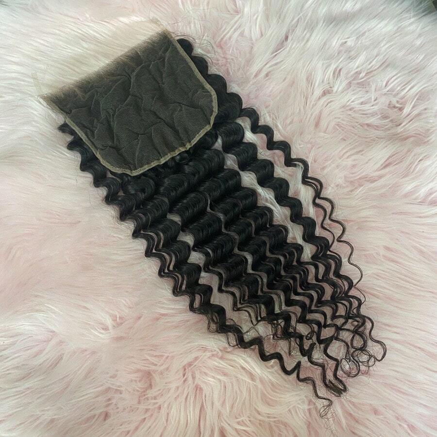 Deep Wave 7X7 HD Lace Closure Melt Skins Human Hair Invisiable HD ...