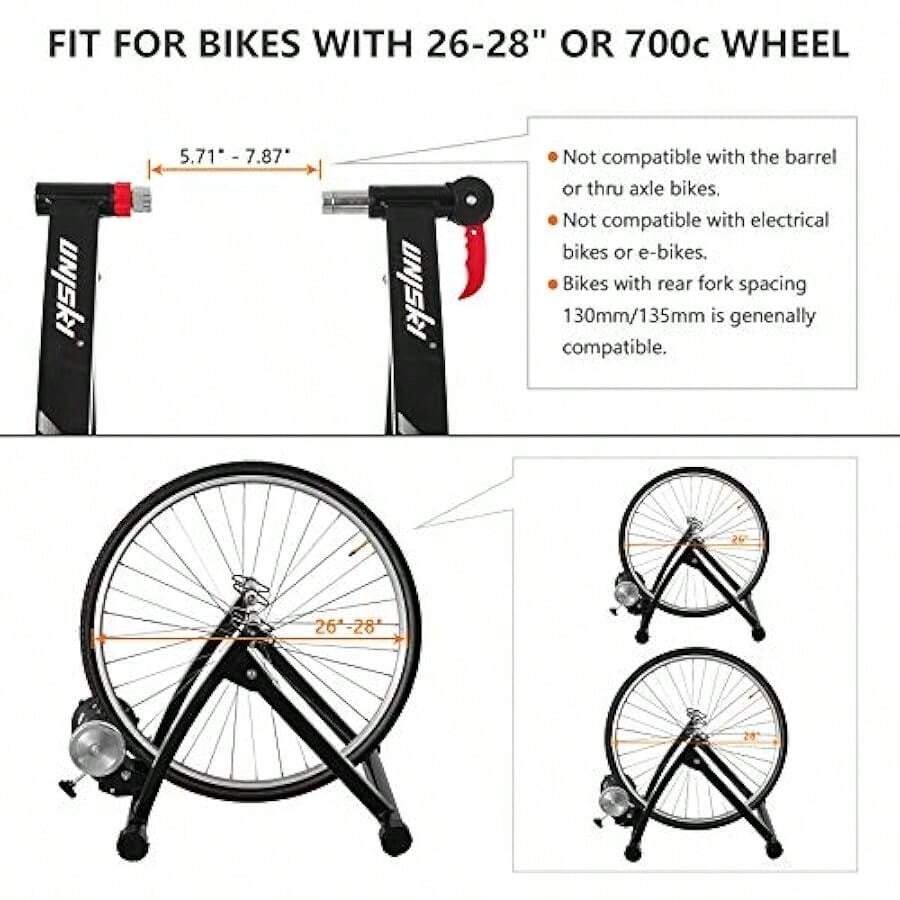 Bike Trainer Stand Indoor Magnetic Bicycle Training Stand 6 Level ...
