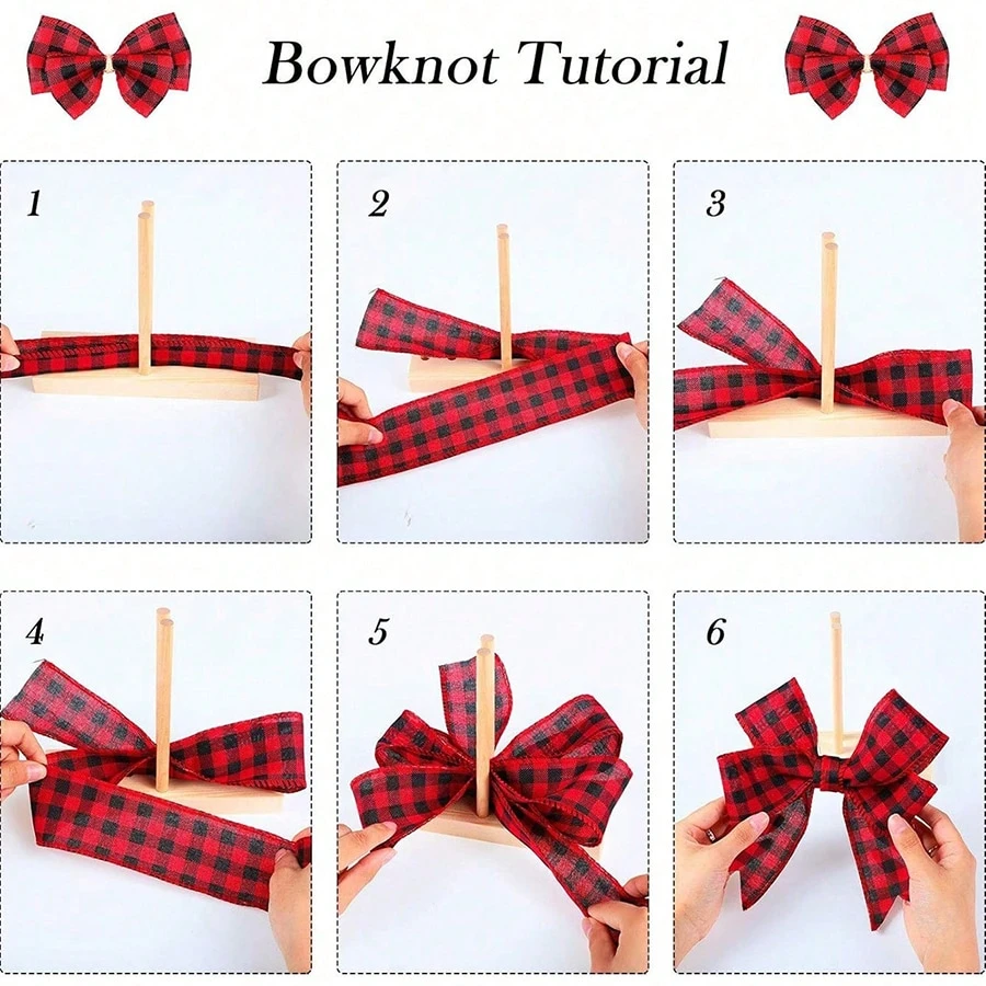 Wooden Ribbon Bow Maker Large Bow Maker For Ribbon For Wreaths Wooden ...