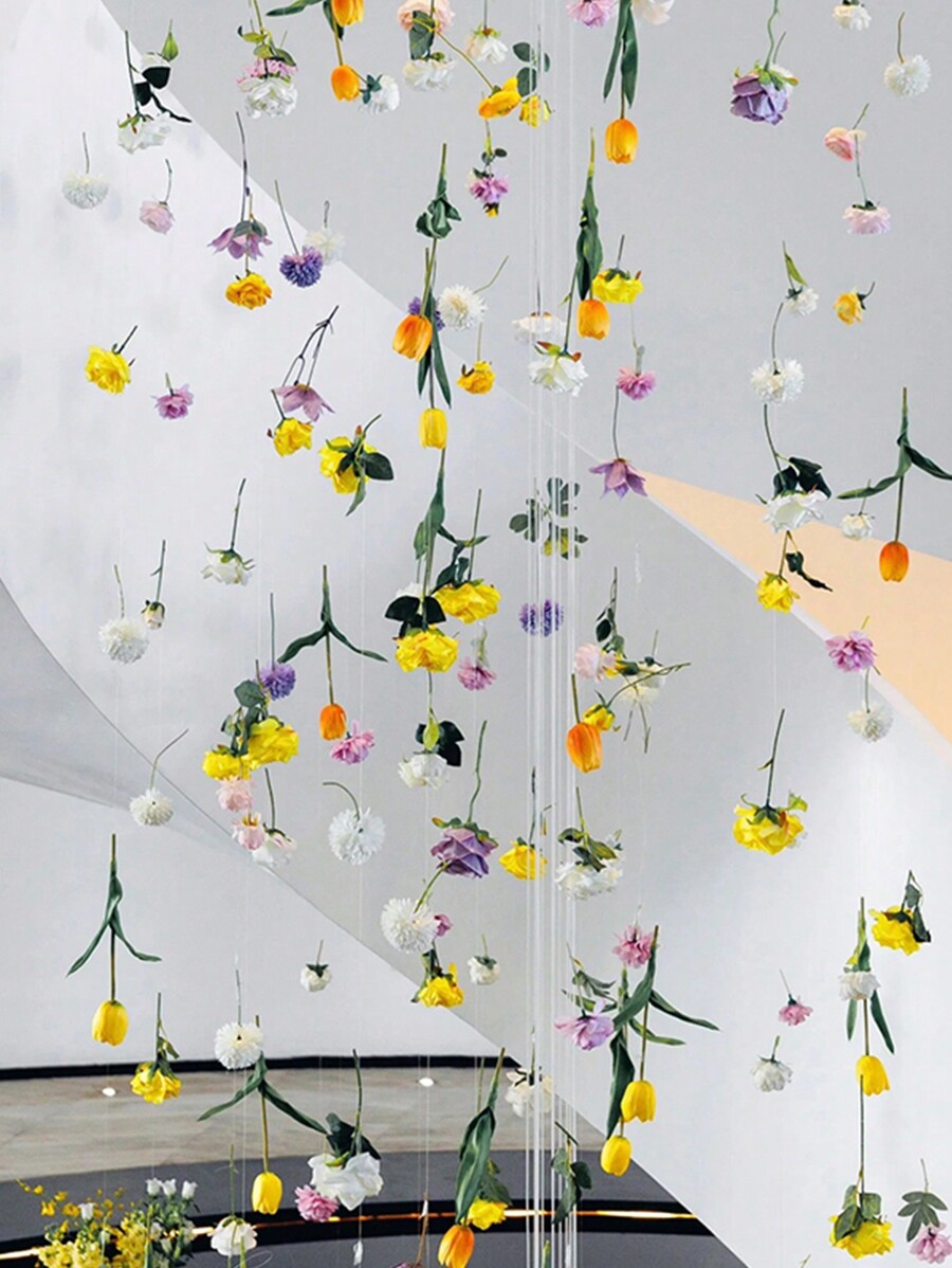 Diy Suspended Flower Door Curtain Spring Creation Photo Check-In ...