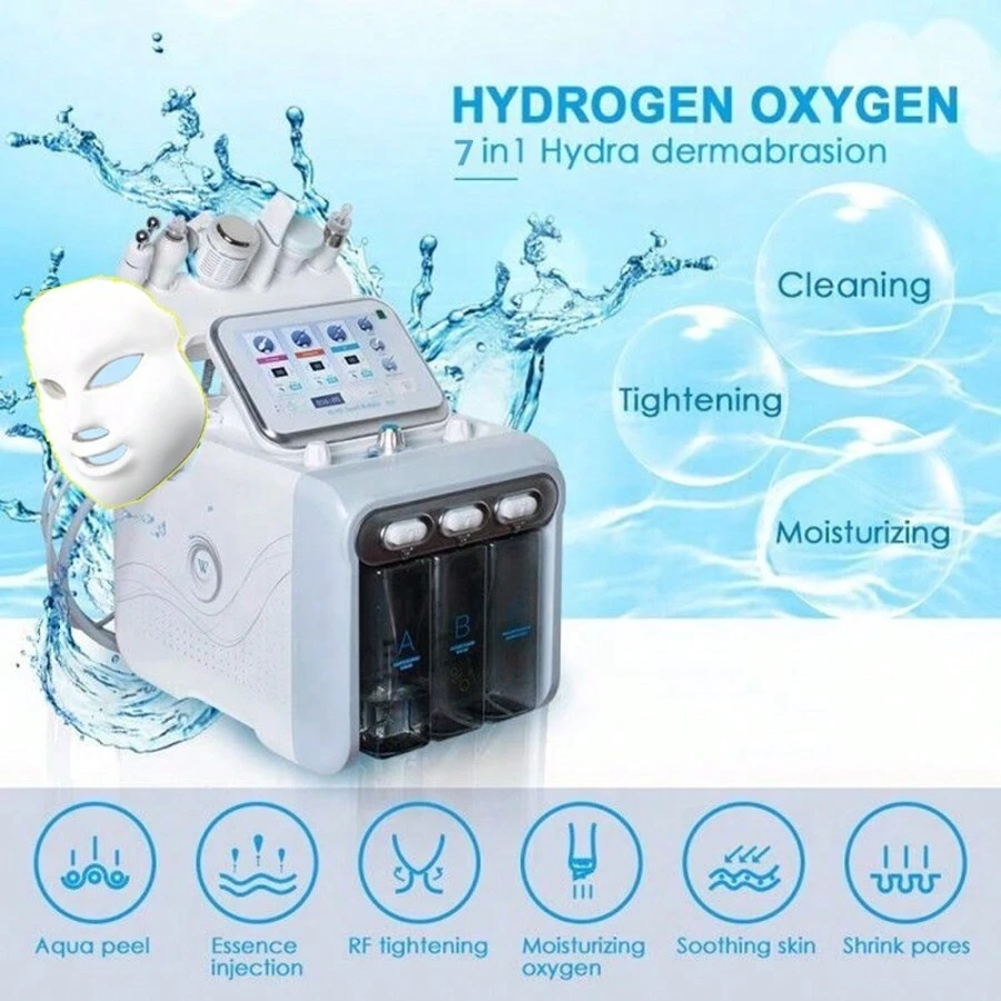 7 In 1 H2O2 Beauty Skin Cleansing Hydrofacial Machine Facial Machine ...