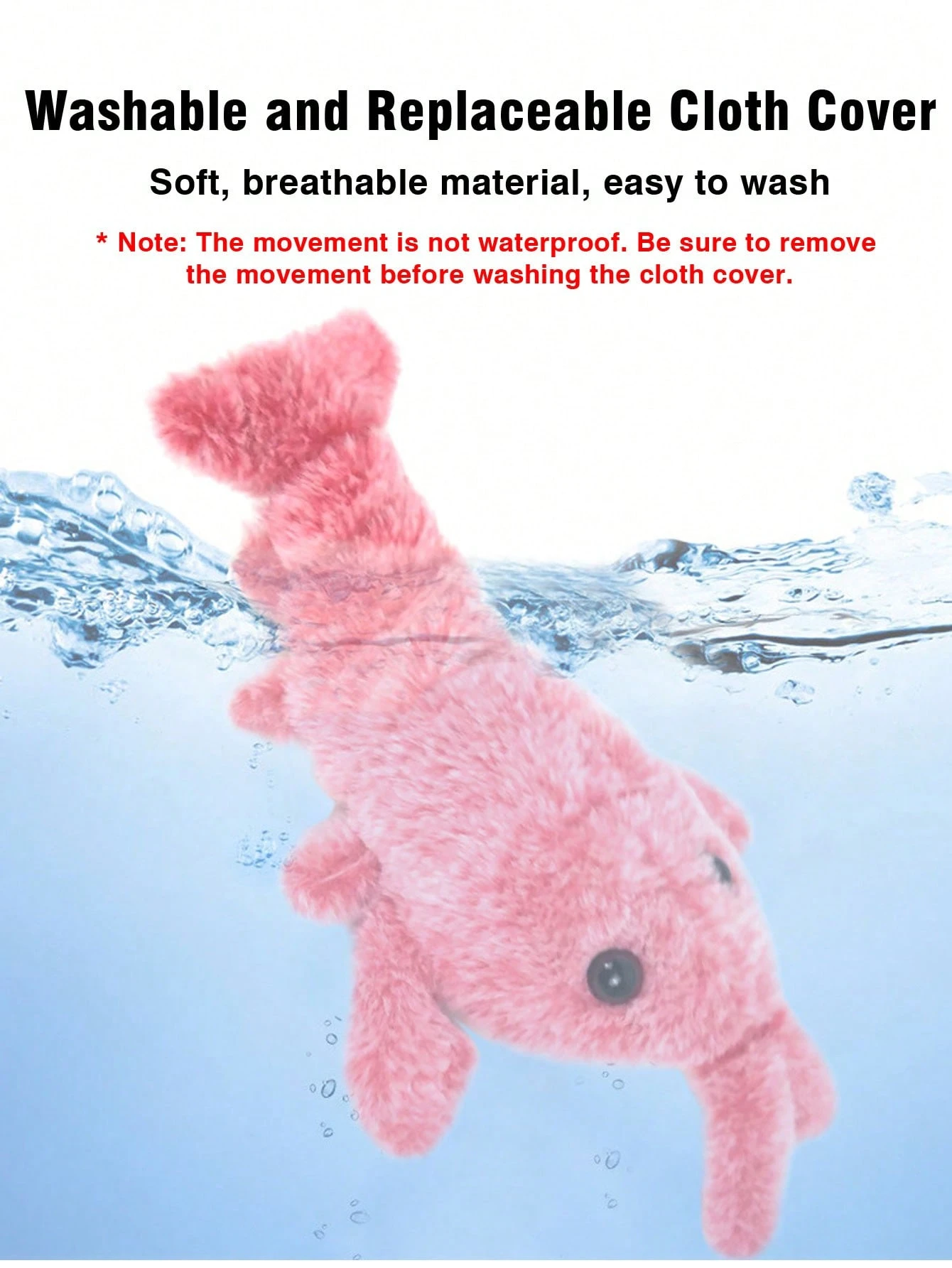 1pc Internet Celebrity Simulated Jumping Shrimp Baby Toy Tail Can Move ...