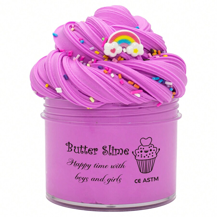 70ml DIY Scented Butter Slime Kit, Foam Ball Fruit Sprinkles Slime ...