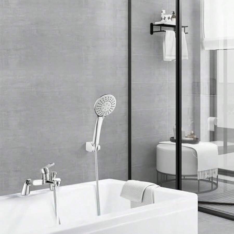 Modern Single Lever Bath Shower Mixer Tap Deck Mounted Bath Tub Taps ...