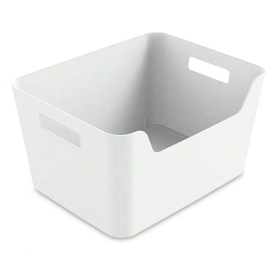 Large Easy Access Storage Bin White | SHEIN USA