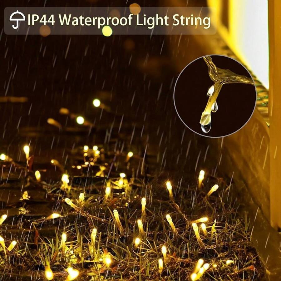 LED Light String 10 Feet/20 Feet/33 Feet Battery Powered, Outdoor Fairy ...