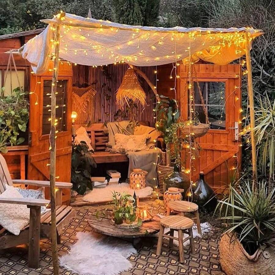 LED Light String 10 Feet/20 Feet/33 Feet Battery Powered, Outdoor Fairy ...