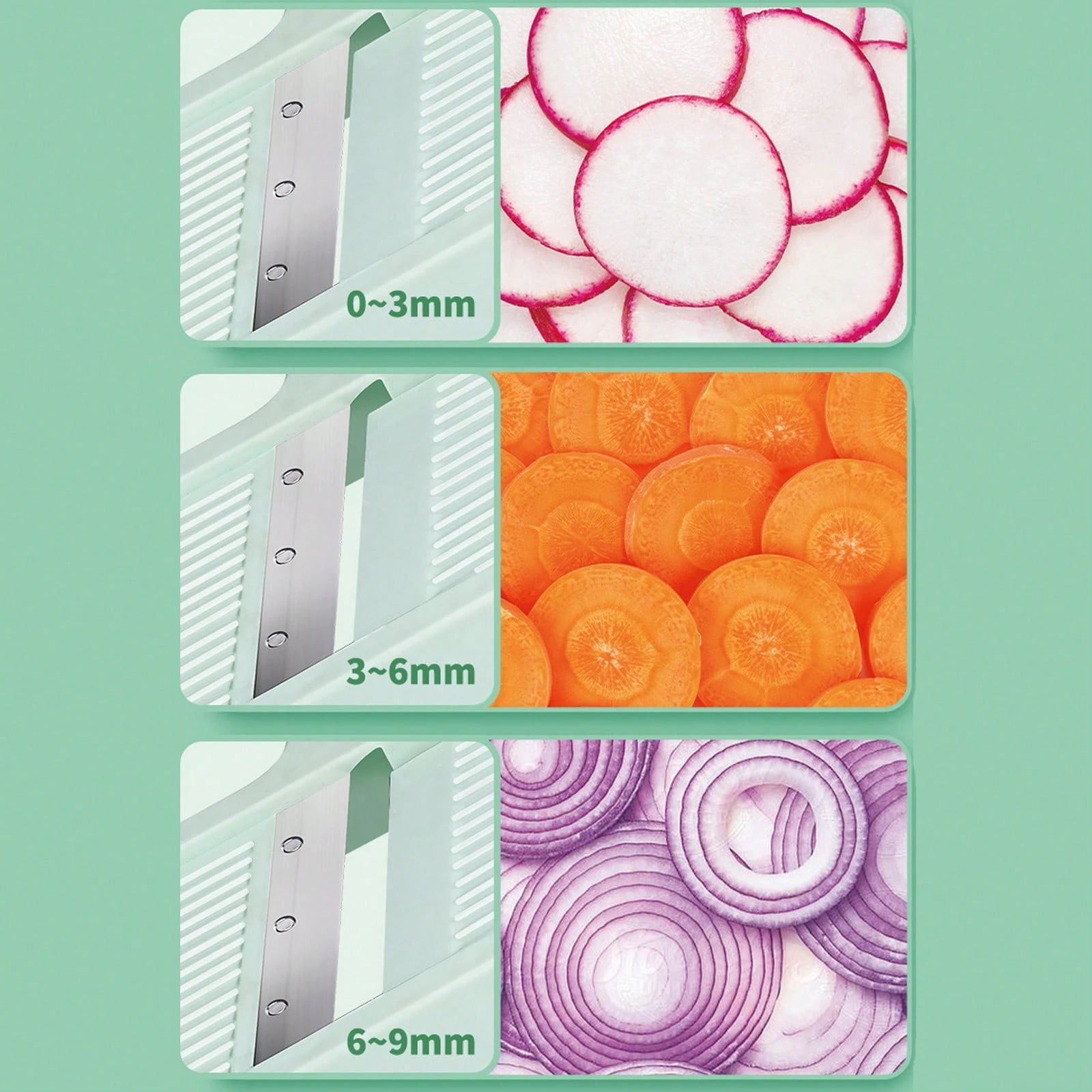Household Multi-Functional Vegetable Cutter, Adjustable Cutting Blade ...