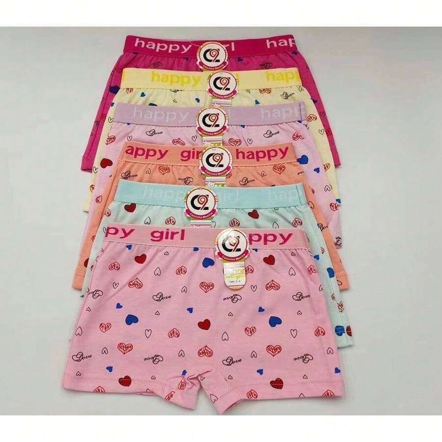 Kit 3 Calcinha Box Shortinho FEMININA MENINA INFANTIL JUVENIL Boxer ...