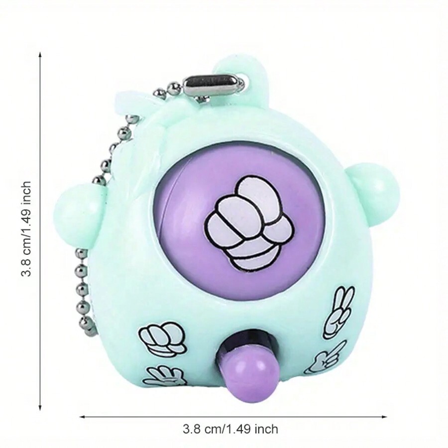 1 Mini Stone Scissors Paper Game Keychain Cute And Fun Stress Relieving ...