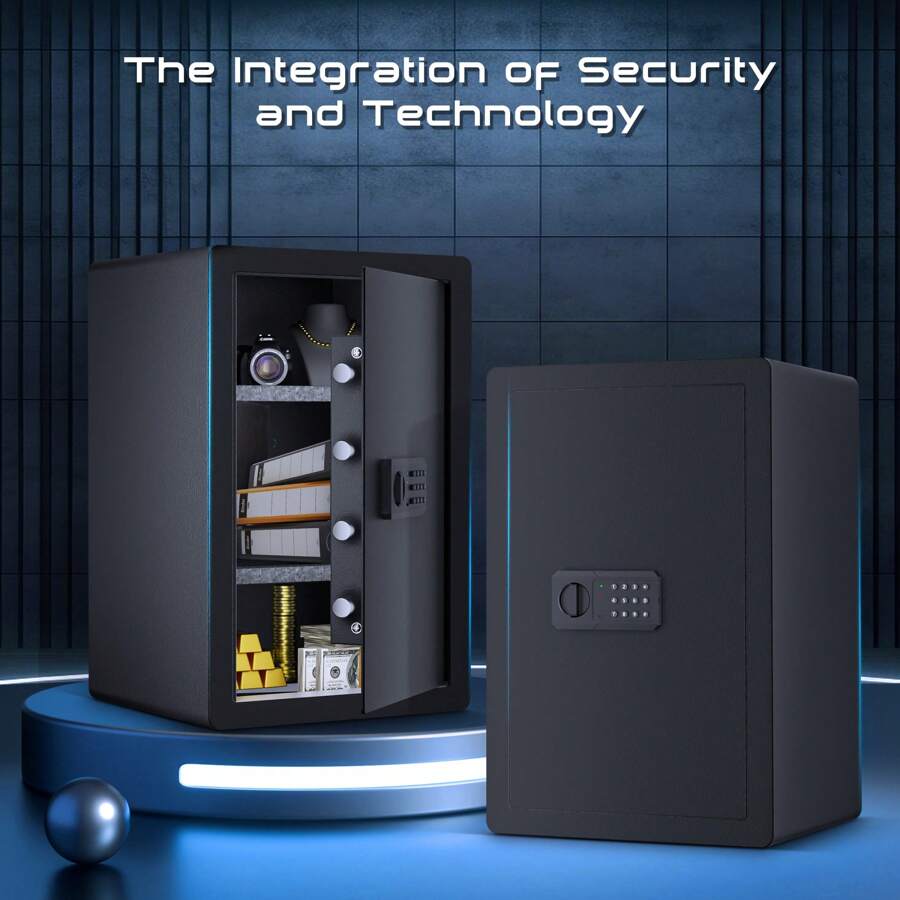 5.5 Cu.Ft Personal Safe Boxes, Home Safe With Password Unlock And ...