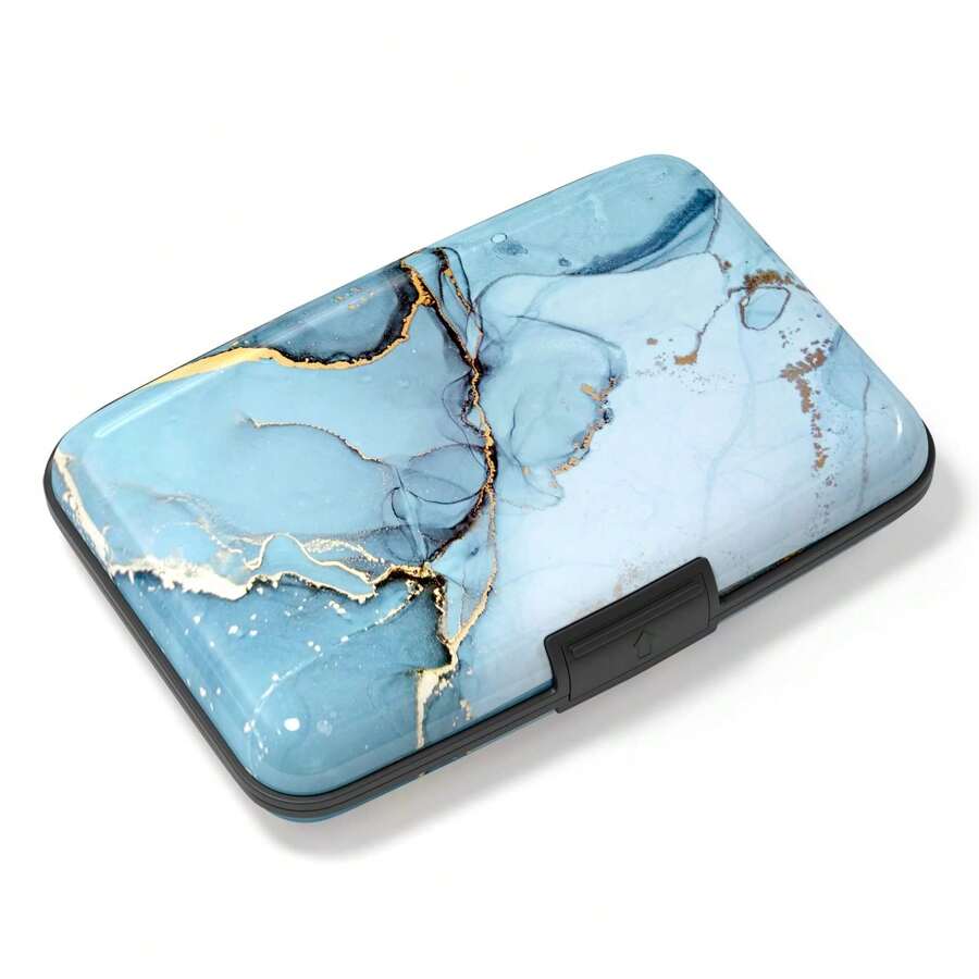 1pc Unisex Aluminum Blocking Super Slim Metal Hard Case Card Holder ...