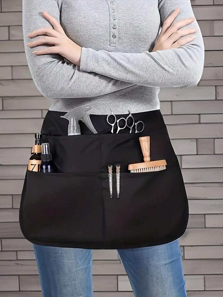 5-Pocket Waterproof Hairstylist Apron - Bleach Resistant Waist Apron ...