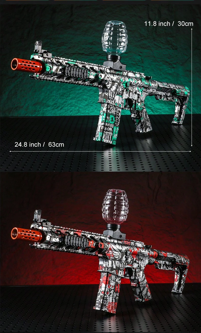 Exclusive Metallic Finish M4 Electric Ball Blaster Toy Gun - High-Speed ...